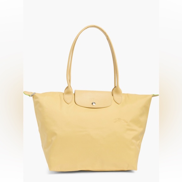 Longchamp | Bags | Longchamp Le Pliage Large Tote In Wheat Butter ...